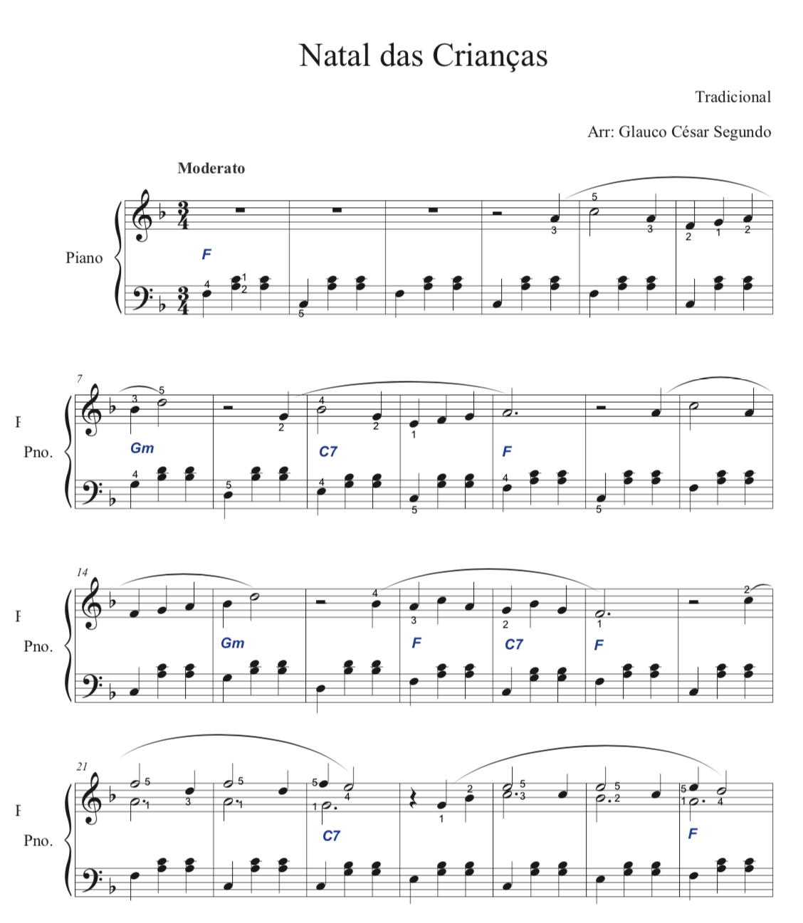 Partituras De Natal Vintage PoutPourri Natalino[Partitura P/